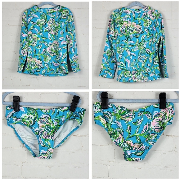 Lilly Pulitzer | Swim | Lilly Pulitzer Girls Upf 5 Bobby Rashguard Set ...